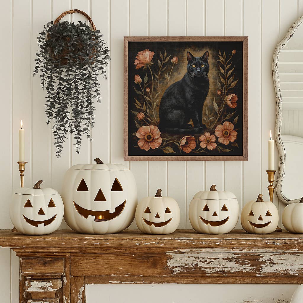 Floral Autumn Cat – Brown & Hopkins Country Store